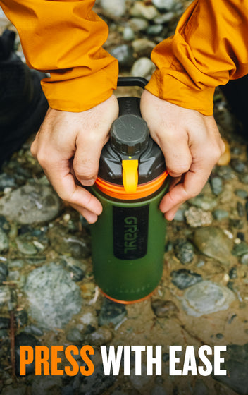24 fl oz GeoPress® Filter & Purifier Bottle - Nature Edition – GRAYL®