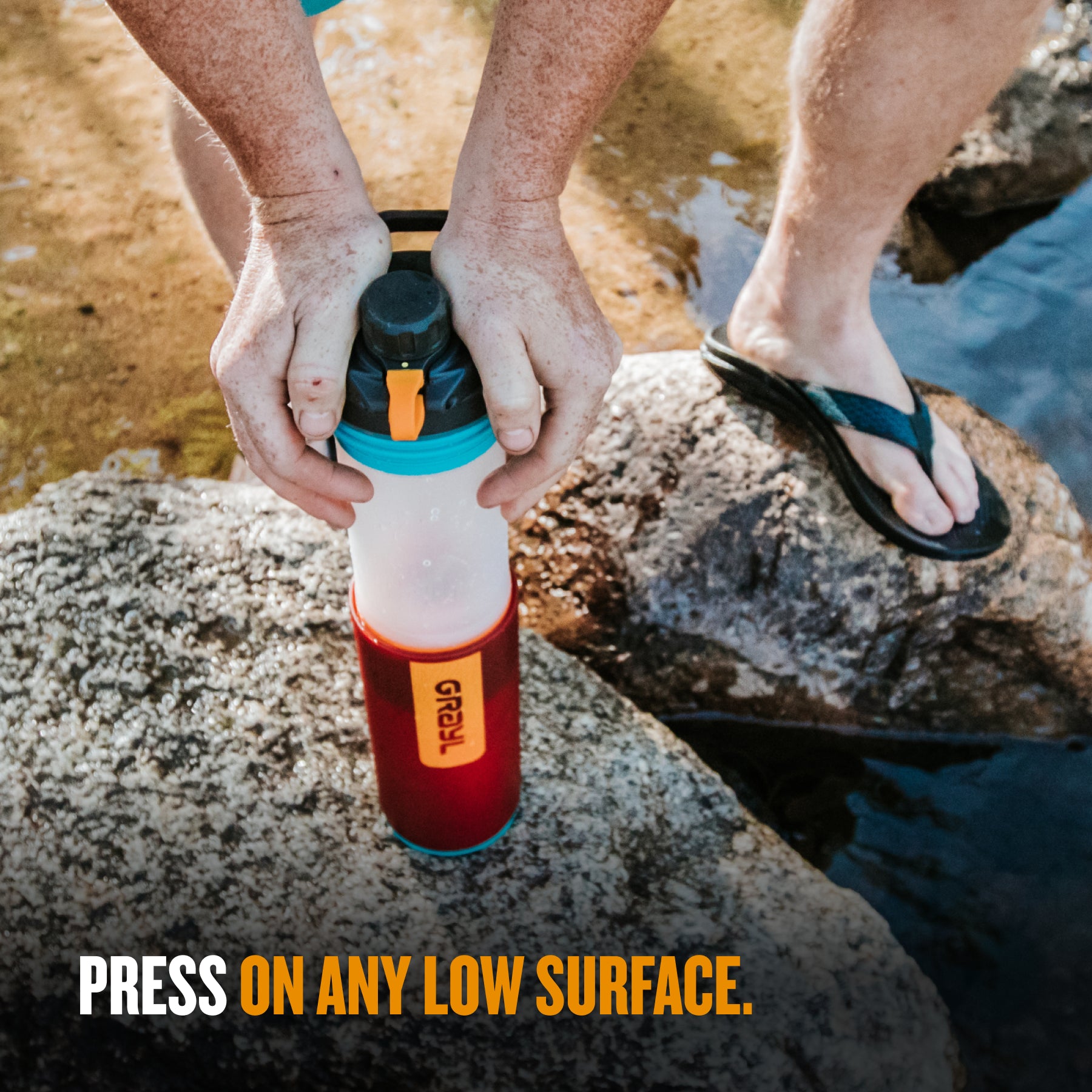 24 fl oz GeoPress® Filter & Purifier Bottle - Nature Edition – GRAYL®