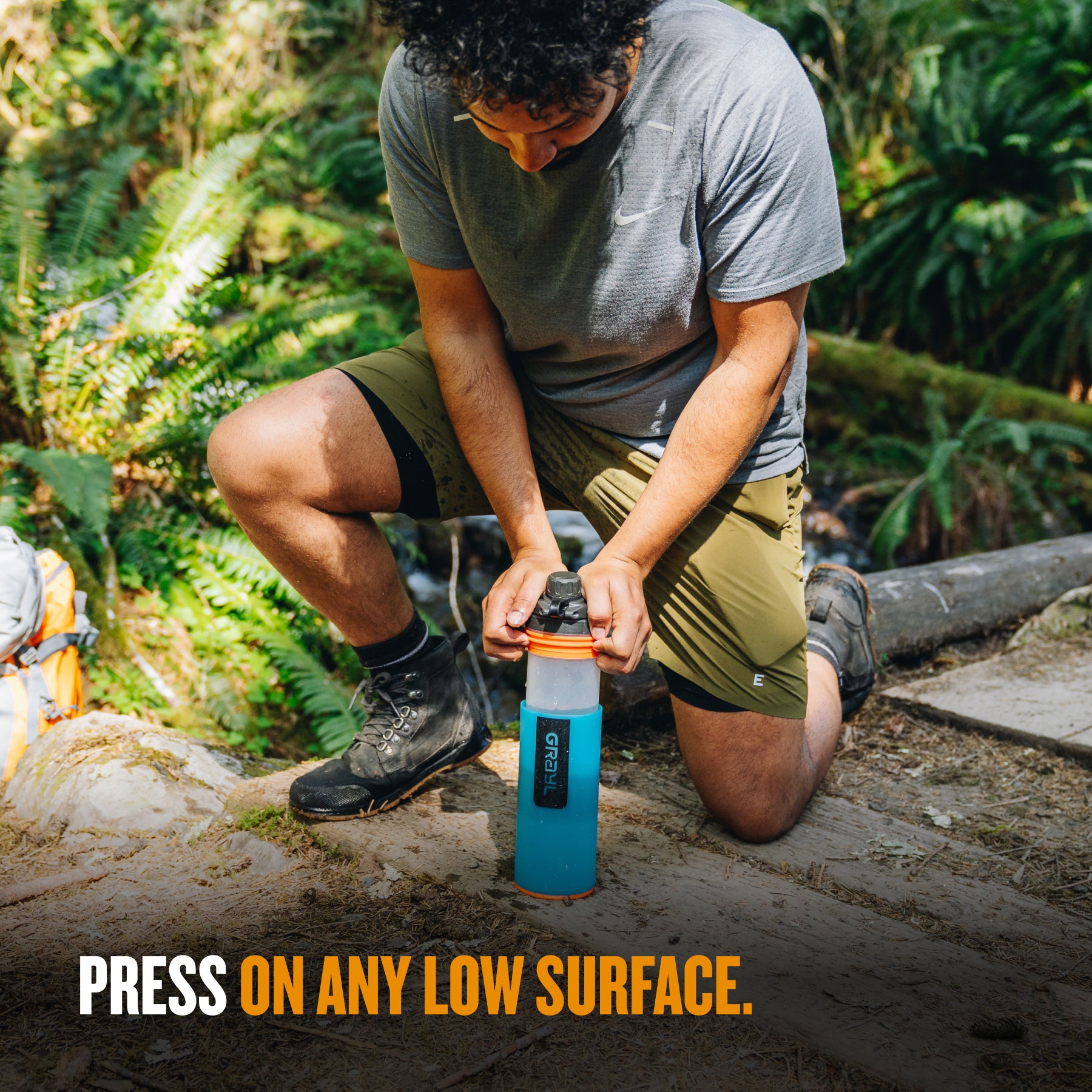24 fl oz GeoPress® Filter & Purifier Bottle - Nature Edition – GRAYL®